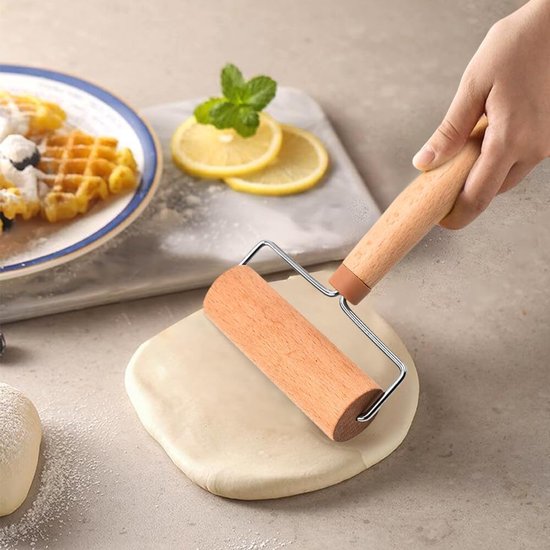 Deegroller Set - Houten Deegrollenduo - 2 Stuks - Geschikt voor Pizza ...