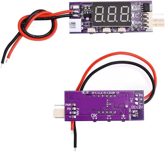 Fan Speed Control Module DC 12V 3A 4Pin PWM - Automatic Temperature ...