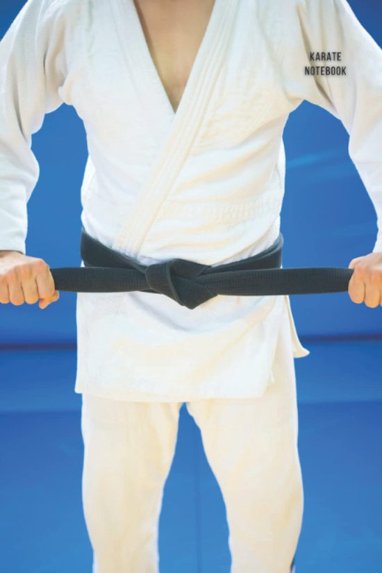 Karate Notebook: college ruled Karate Notebook - Black belt gift to ...