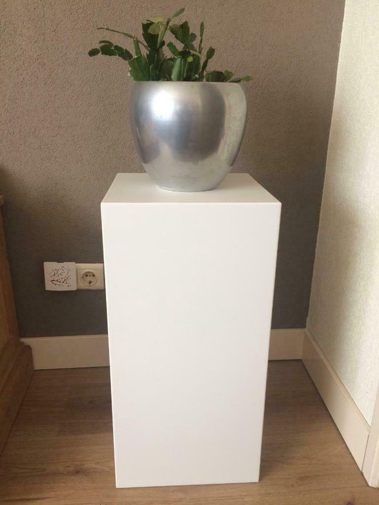 MDF zuil wit | plantenzuil | zuilen | sokkels | presentatie sokkel wit ...