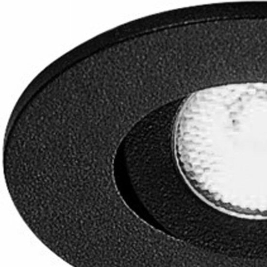 SLV Mini Inbouw LED Spot - 2,2W - Rond - 230V - Kantelbaar - Zwart | bol