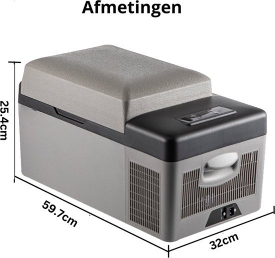Friggo Mini Auto Koelbox - 20L - Met Display, App Bediening en Wielen ...