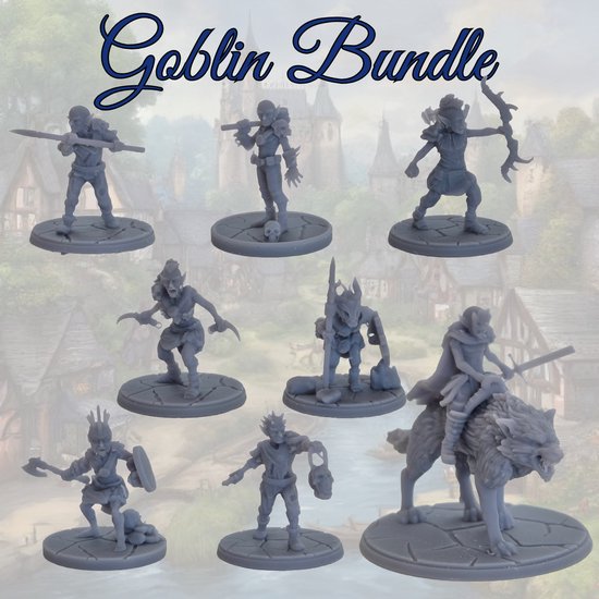 Goblin Miniatures for tabletop gaming, set of 8 Goblins | bol