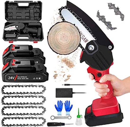 Lexium Mini Kettingzaag - Mini Kettingzaag Met Accu - Mini Kettingzaag ...