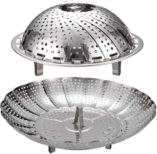 - Foldable Vegetable Steamer with Steam Insert - Steamer Basket for ...