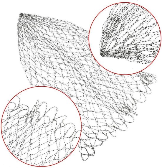 Filet de pêche avec lignes doubles tressées pour la pêche à la truite ...