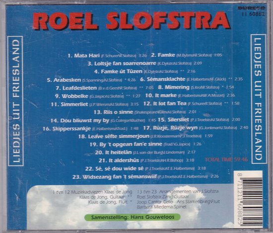 Liedjes uit Friesland - Roel Slofstra, Roel Slofstra | Muziek | bol