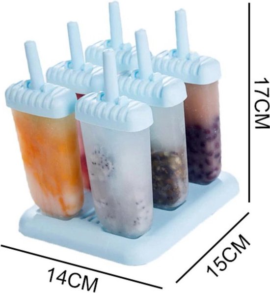 CHPN - Ijsjesvorm - Ijsjes - Ijsvormpjes - 6stuks - Ijsjes maken ...