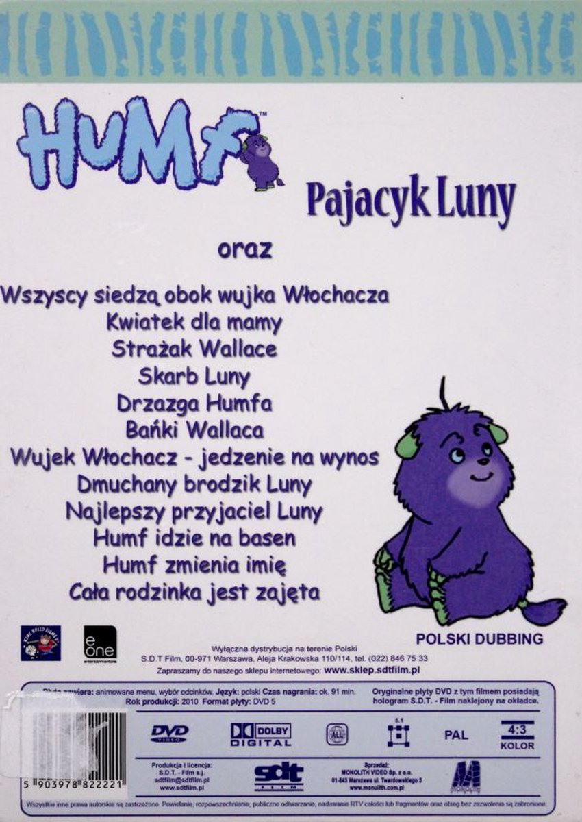 Humf: Pajacyk Luny [DVD] (Dvd), Manuel Morón | Dvd's | bol