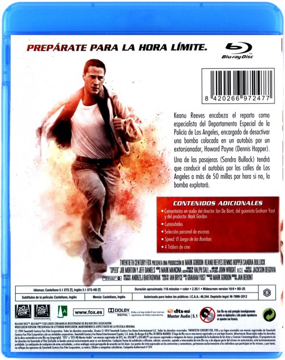 Speed [Blu-Ray] (Blu-ray), Dennis Hopper | Dvd's | bol.com