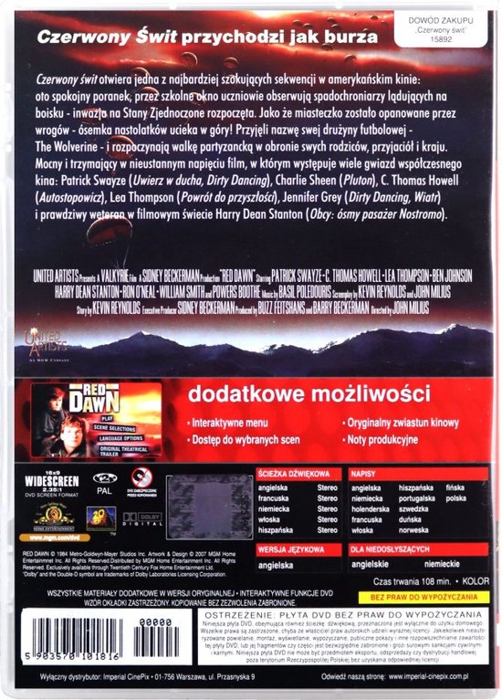 Red Dawn [DVD] (Dvd), C. Thomas Howell | Dvd's | bol