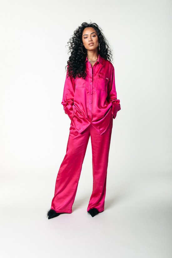 Colourful Rebel Jiby Satin Straight pants - XS | bol