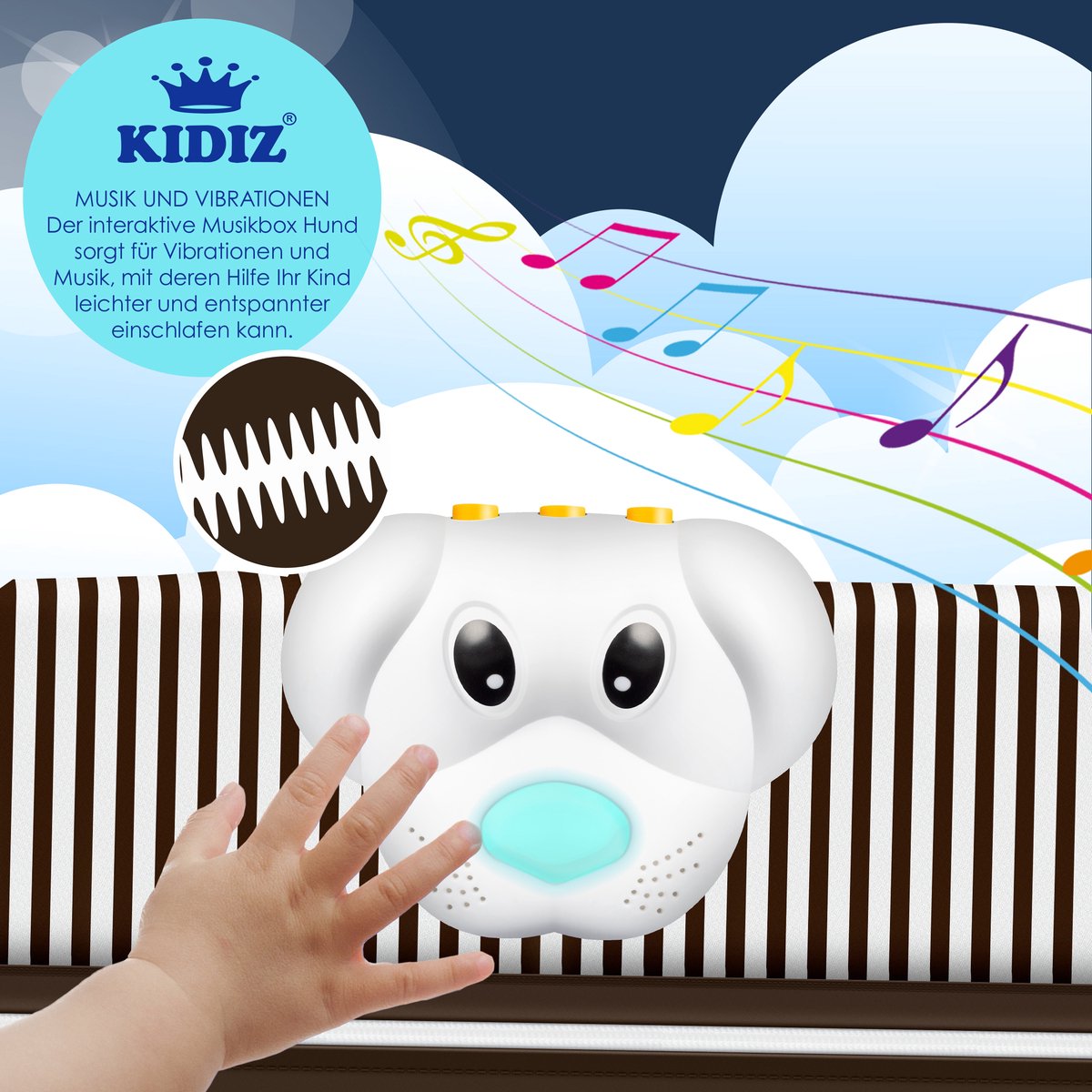 KIDIZ® Campingbedje Reisbedje Reiswieg Babybedje 3 in 1 Combi Set ...