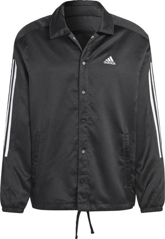adidas Sportswear Satin Coaches Jack - Heren - Zwart- XL | bol