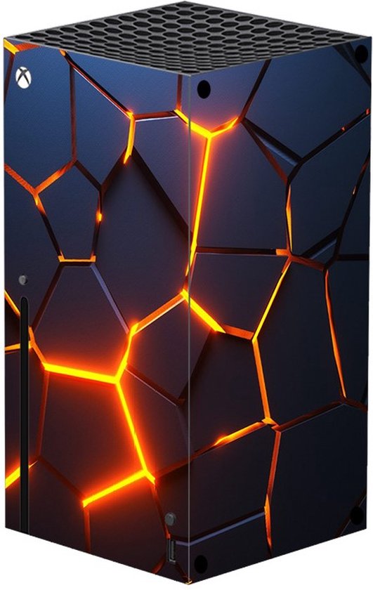 geschikt voor Xbox Series X - Console Skin - Volcano - 1 console en 2 ...