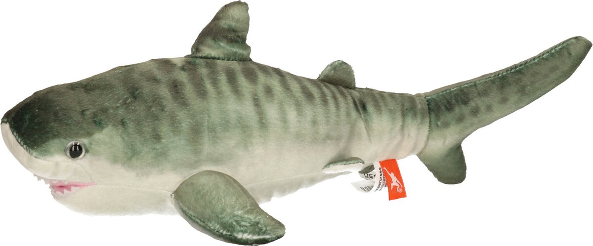 Tijgerhaai knuffel - haai - pluchen - haaien knuffels - 35 cm | bol.com