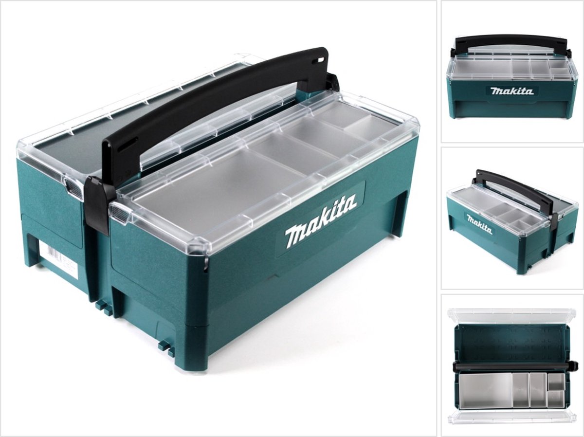 Makita P-84137 Uitklapbare gereedschapskist - Kunststof - Leeg | bol