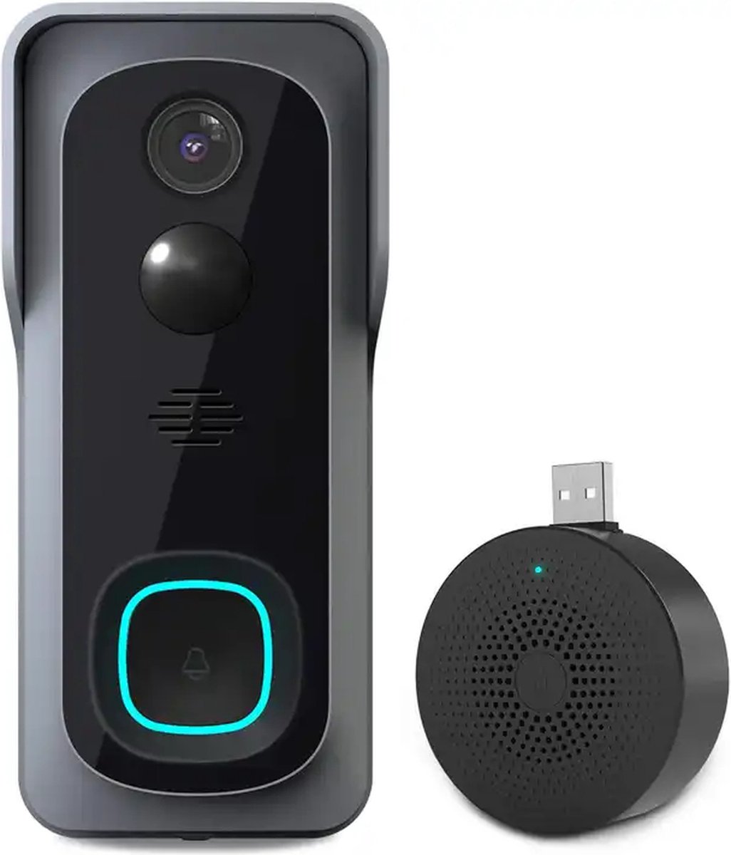 Deurbel camera draadloze batterij en bestaande bedrade powered WiFi ...