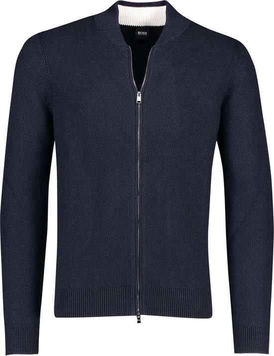 Hugo Boss vest Dalcero navy structuur - XXL | bol.com