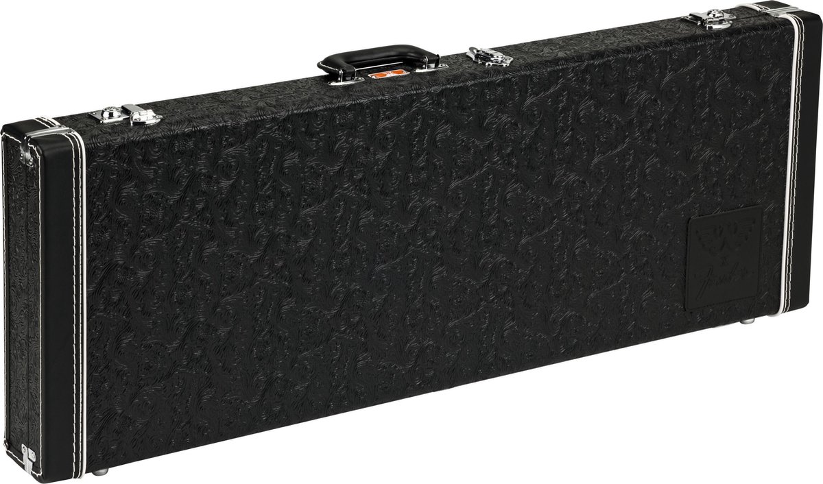Fender Waylon Jennings Stratocaster/Telecaster Case Black Tooled ...