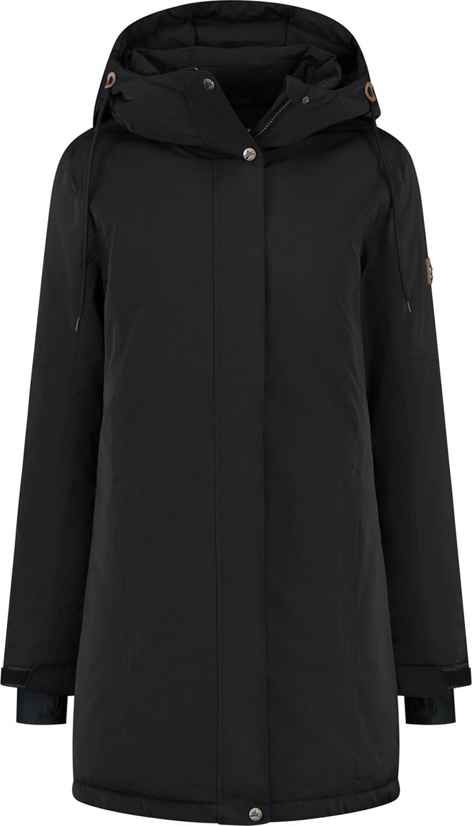 Travelin' Ulla Dames Winterjas -Waterafstotend Winddicht - Zwart - Maat ...