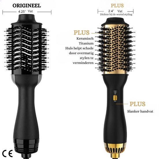 Fohnborstel Professional - 2-in-1 Heteluchtborstel voor Volume, Glans ...