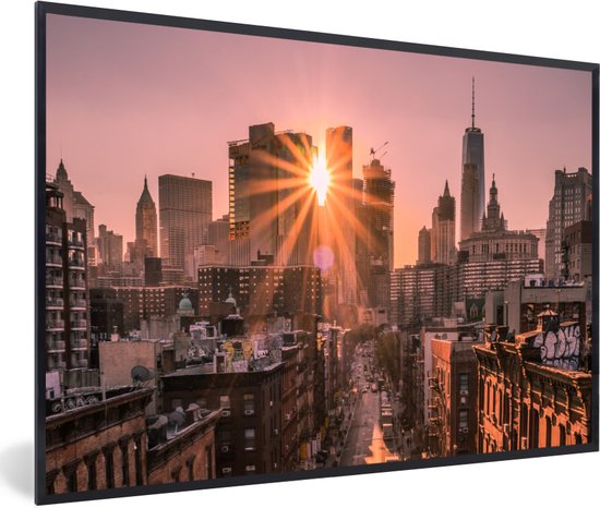 Fotolijst incl. Poster - The All Seeing Sun - 30x20 cm - Posterlijst | bol