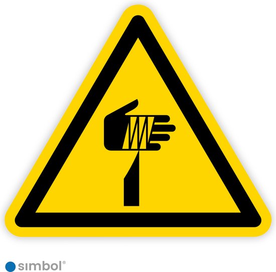 Simbol® - Stickers Gevaar voor scherpe elementen - Snijgevaar - (W022 ...