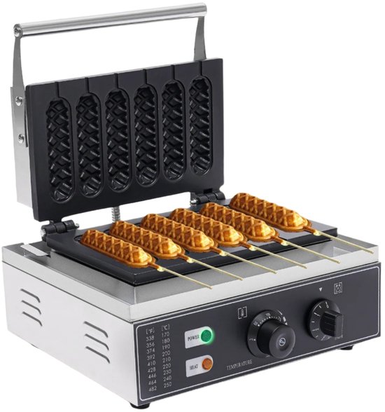 Wafelijzer - Wafelmaker - Waffle iron - Waffle Machine - Regelbare ...