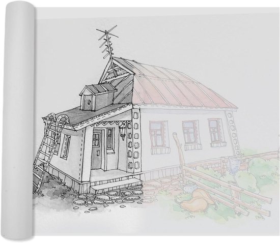 Transparant patroonpapierrol 20 m x 30 cm - 26 g/m² - doorzichtige ...