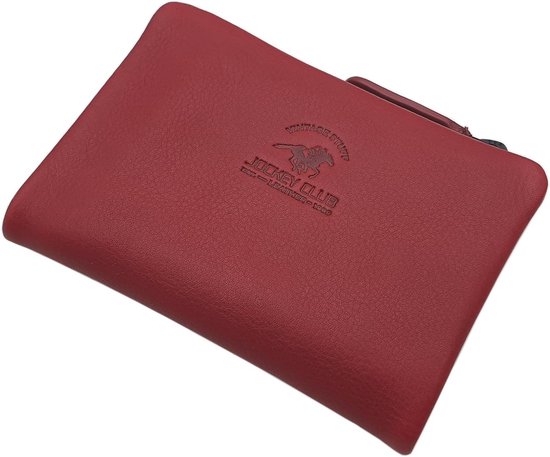 Moderne kersenrode portemonnee met RFID- en NFC-bescherming | bol