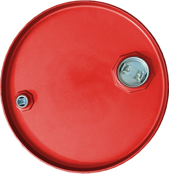 Stalen metalen vat TH 60L pluggen 2 en 3/4 - ROOD | bol