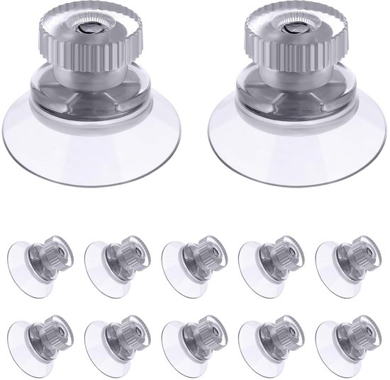 Transparante Zuignappen met Schroefdraad - 12 Stuks Ø 25 mm - Extra ...