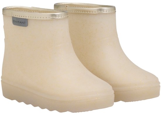 Enfant Rain Boot Short Glitter Laarzen - Rubber - Meisjes - Wit - Maat ...
