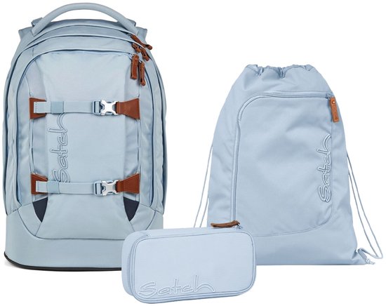 Satch schoolrugzakset PACK Nordic Ice Blue 3-delig, collectie 2025 | bol