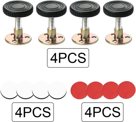 Verstelbare Meubelpoten 30-40 mm - Set van 4 - Met Antislip Pad | bol