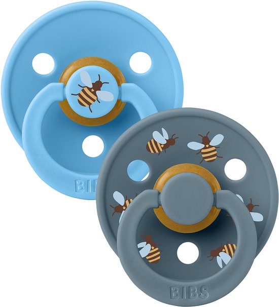 BIBS Studio Colour Fopspenen - 2 Stuks - Size 1 - Bumblee Breeze | bol