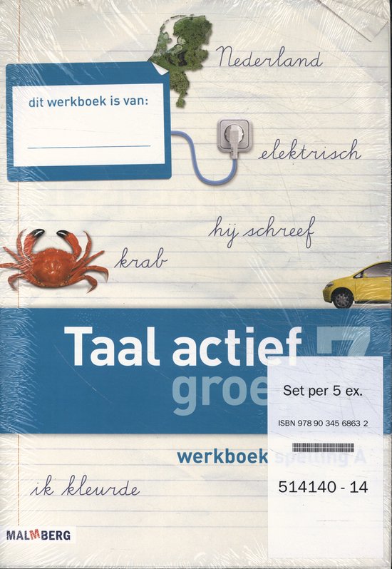 Taal Actief (set 5 ex) Groep 7 Werkboek Spelling A | 9789034568632 | G. Peeters | Boeken | bol