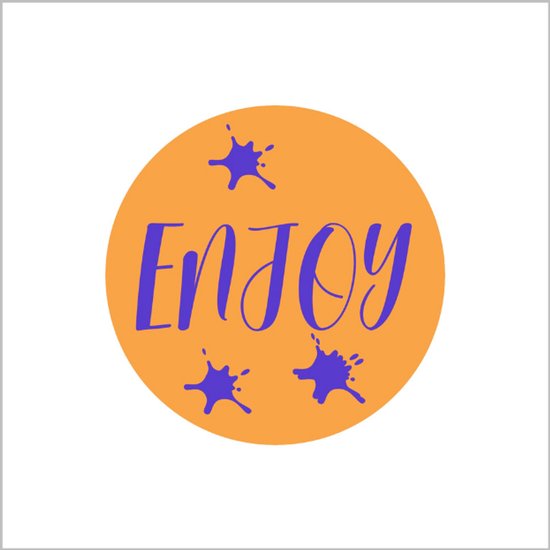 Sticker Enjoy 39 mm / rol 250 st. | bol