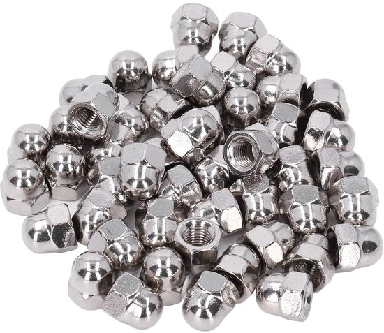 50 Stks Rvs Acorn Cap Moer Hex Dome Cap Assortiment Kit M3 M4 M5 M6 M8 ...