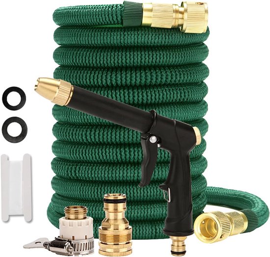 15 m Uitbreidbare Tuinslang Set - Flexibele Tuin Waterslang met ...