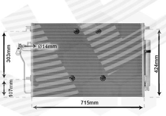LUCHTCONDENSATOR VOOR MERCEDES BENZ SPRINTER 2013-2018 9065000554 | bol