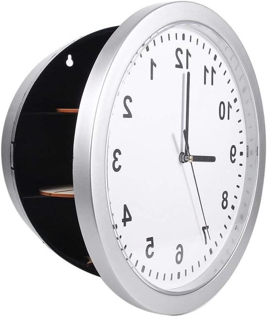 Verborgen Geheim Vak Wandklok met Geheime Compartiment - Geld, Sieraden ...