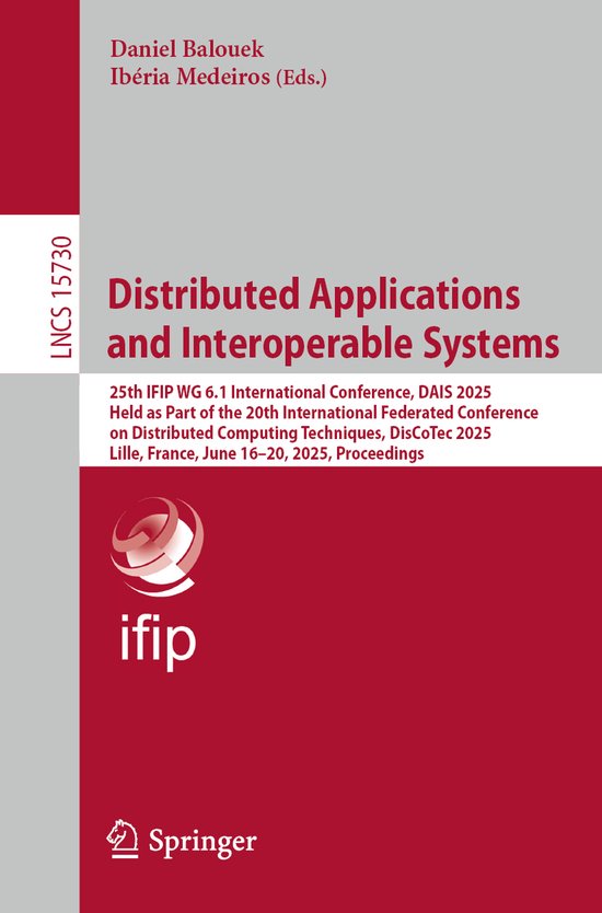 Lecture Notes in Computer Science15730- Distributed Applications and ...