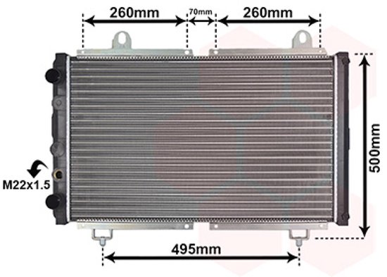 Van Wezel - RADIATOR VOOR CITROEN C25 1982-1994 1300K3 | bol