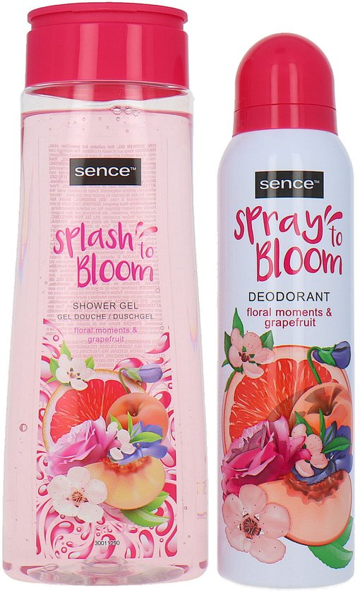 Sence Splash To Bloom Shower Gel & Spray To Bloom Deo Spray - Floral ...