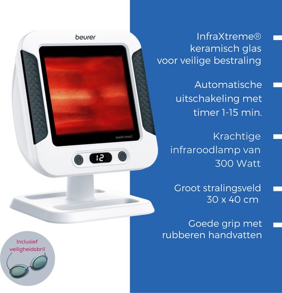Beurer IL 60 Infraroodlamp Premium - Red light therapy voor Spieren ...