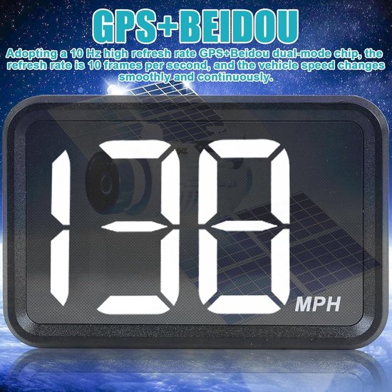 Head Up Display MPH Speedometer Digital MPH GPS Speedometer Motorcycle ...