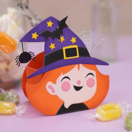 Halloween Character Boxes Stencil & Dies Fright Night Treat Boxes (CC ...