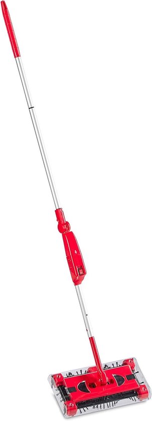 Draadloze Rolveger Met Verstelbare Steel en Accu - Rood/Zilver | bol